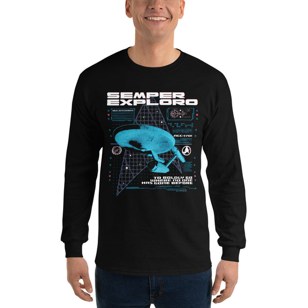 Star Trek: The Original Series Enterprise Semper Exploro Unisex Long S ...
