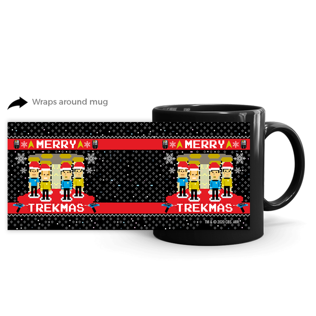 Star Trek: The Original Series Merry Trekmas Black Mug | Star Trek Shop ...